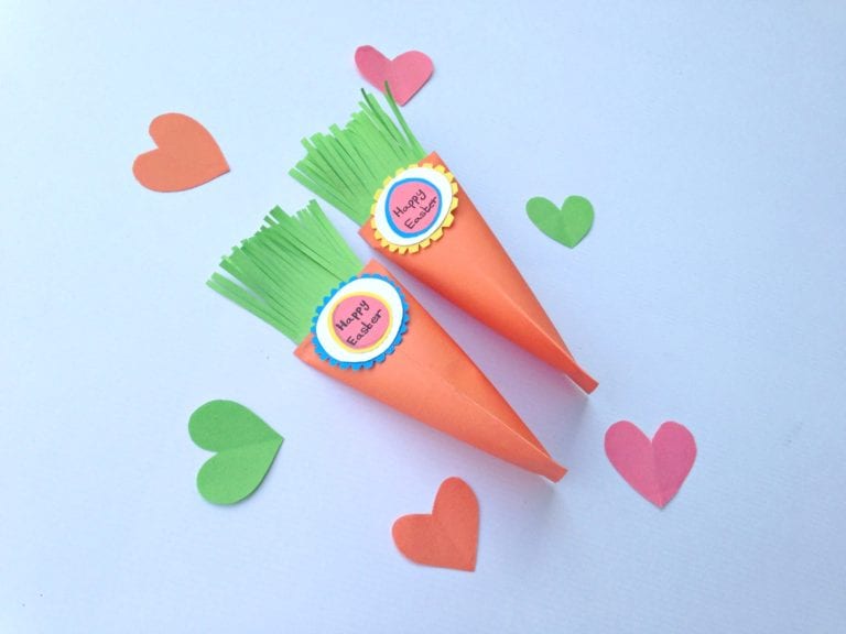 Easter Carrot Treat Box Paper Craft - Ottawa Mommy Club