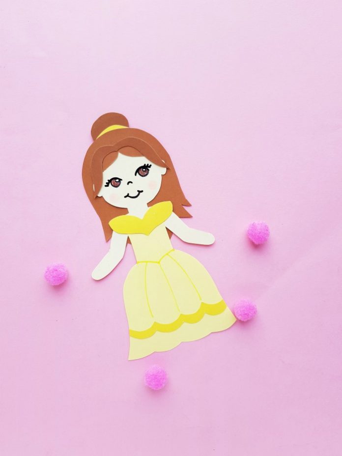 Princess Belle Paper Doll Craft - Ottawa Mommy Club