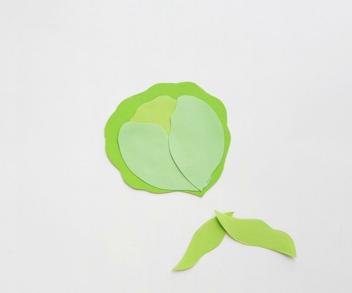 Vegetables Paper Crafts With Printable Template - OMC