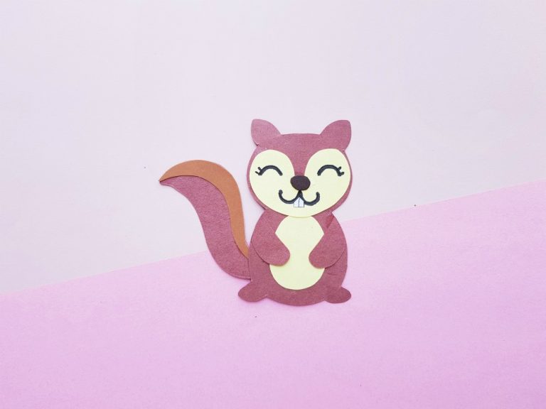 Squirrel Paper Craft with Printable Template - Ottawa Mommy Club