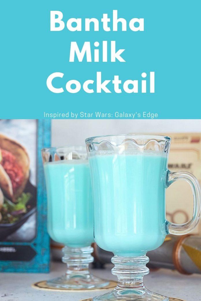 Bantha Milk Cocktail Inspired By Star Wars Galaxy's Edge Blue Milk