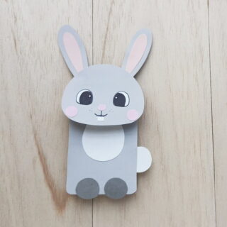 Paper Bag Bunny With Printable Template: Easter Craft | OMC