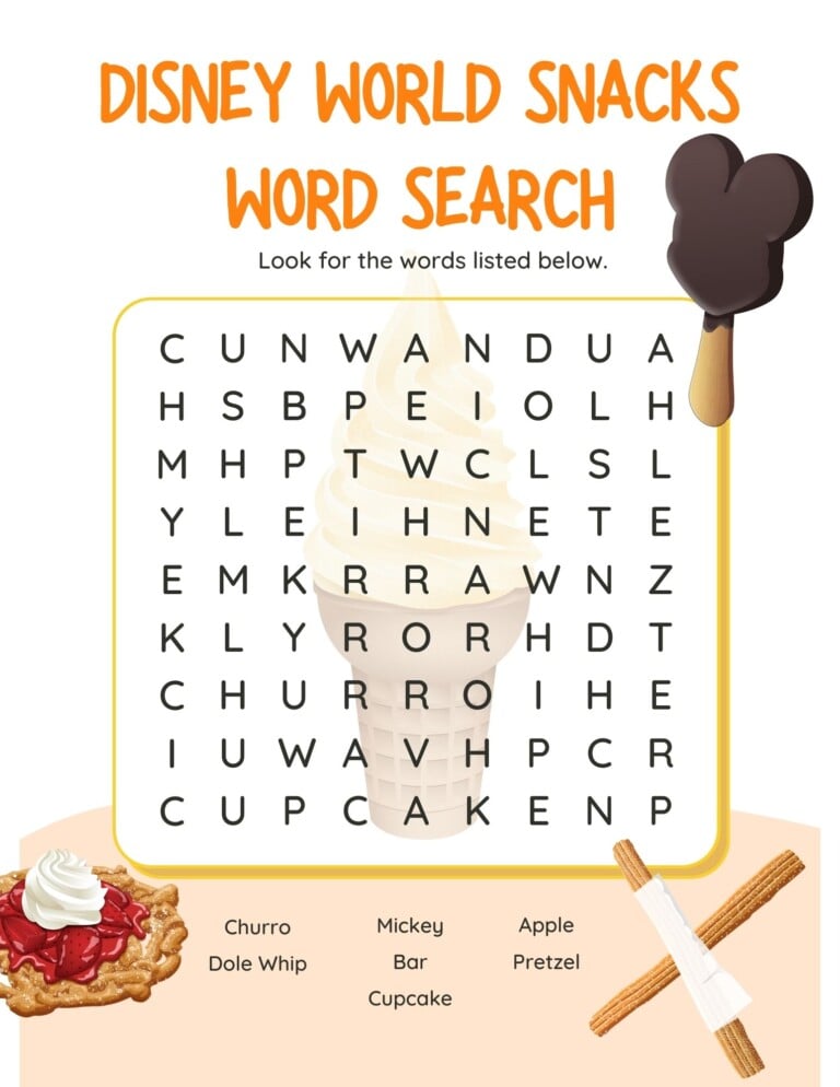 Disney Word Search for Kids | Ottawa Mommy Club