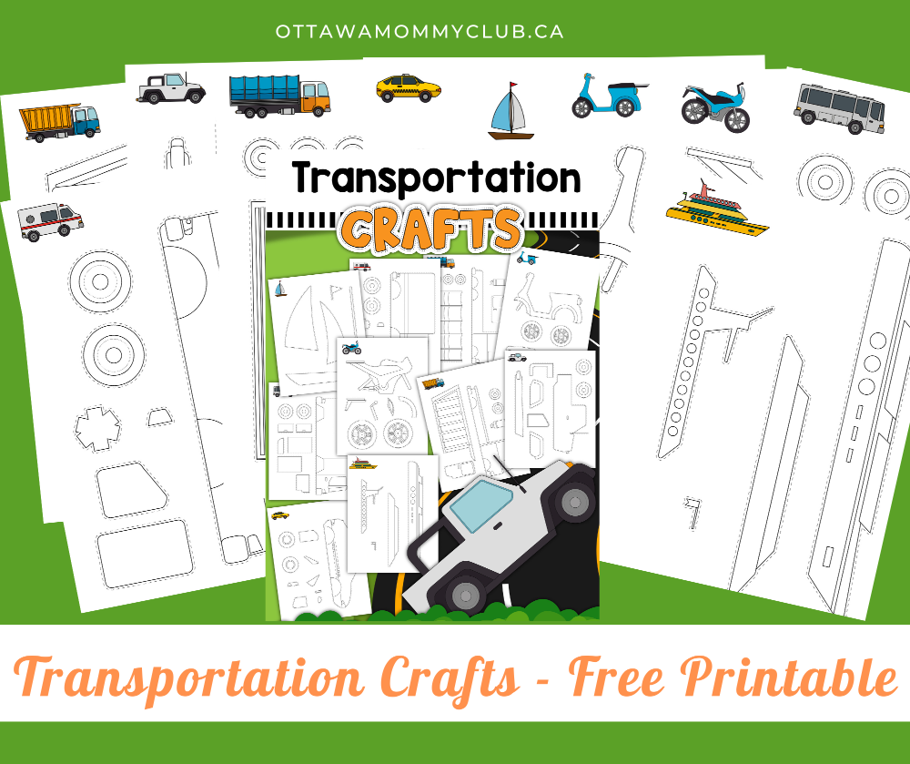 10 Transportation Crafts for Preschoolers | Ottawa Mommy Club