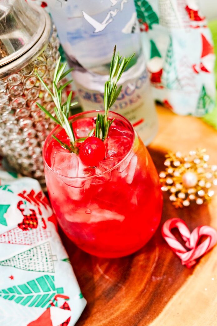 Rudolph's Tipsy Spritzer: Festive Holiday Cocktail | OMC