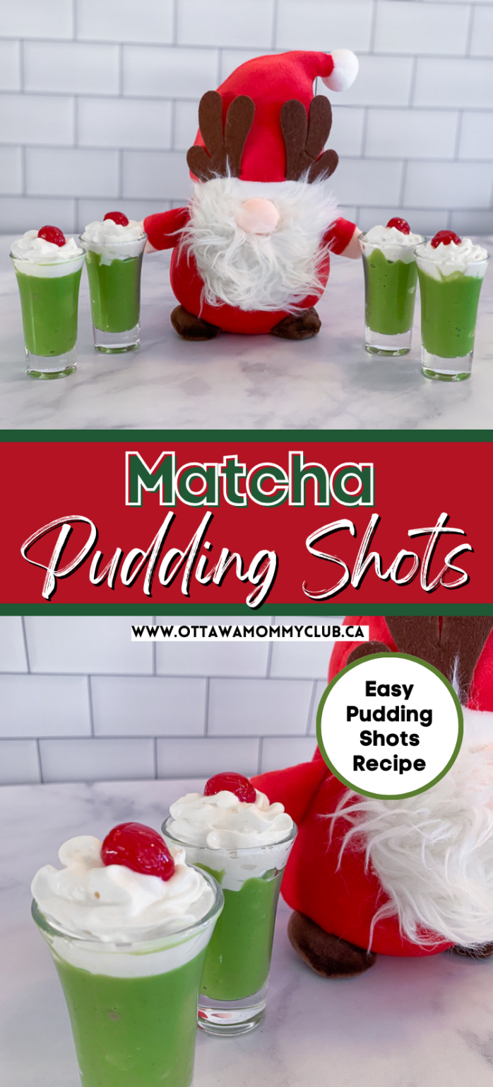 Matcha Pudding Shots | Ottawa Mommy Club
